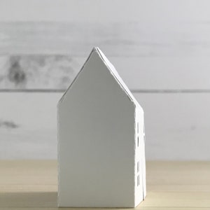 Paper House Die Cuts Made From Vintage Card Stock, Set of 3, Comes Flat ...