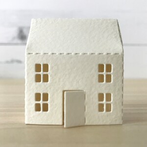 DIY Paper House Kit With 3 Make It Yourself Houses Die Cut From Vintage ...