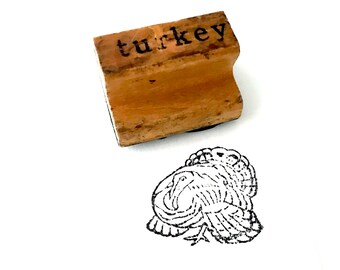 Turkey Rubber Stamp - Etsy