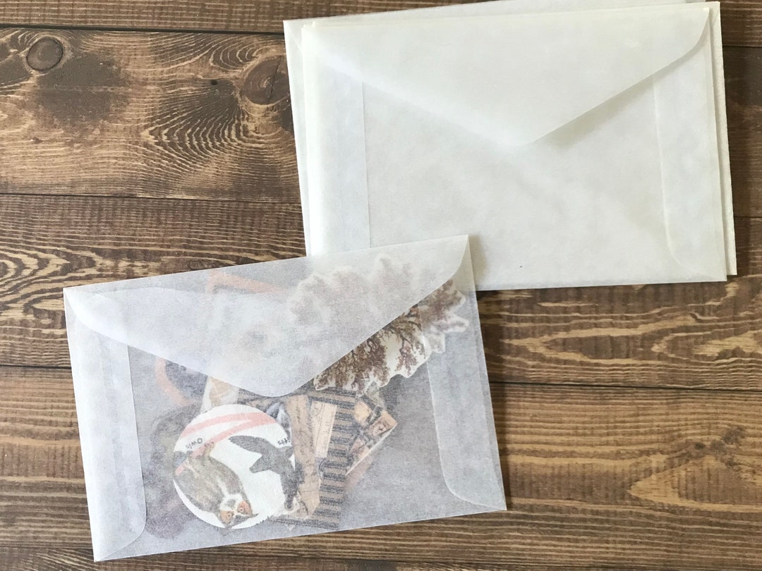 Vintage Glassine Envelopes Size 4, 4 7/8 by 3 1/4 Inches. One Dozen ...
