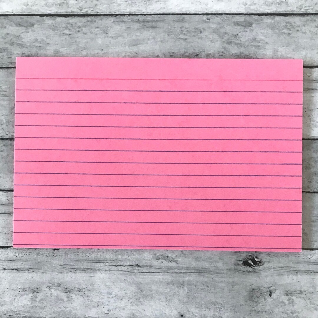Vintage Pink Index Cards by Oxford: One Dozen Blank 6 Inch by 4 Inch ...