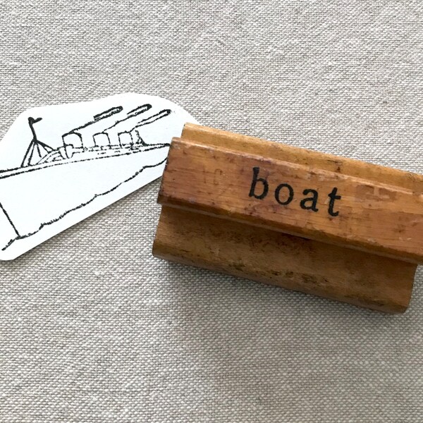 Boat Stamp - Etsy
