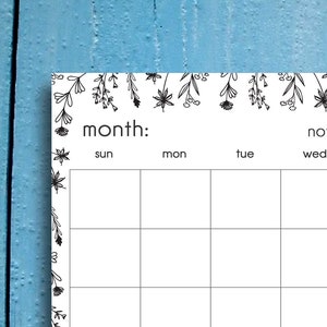 Printable Pastel Monthly Planner Undated Digital Planner - Etsy Canada