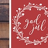 God Jul Art Printable Sweden Norway Svensk Norsk Sverige Scandinavian ...