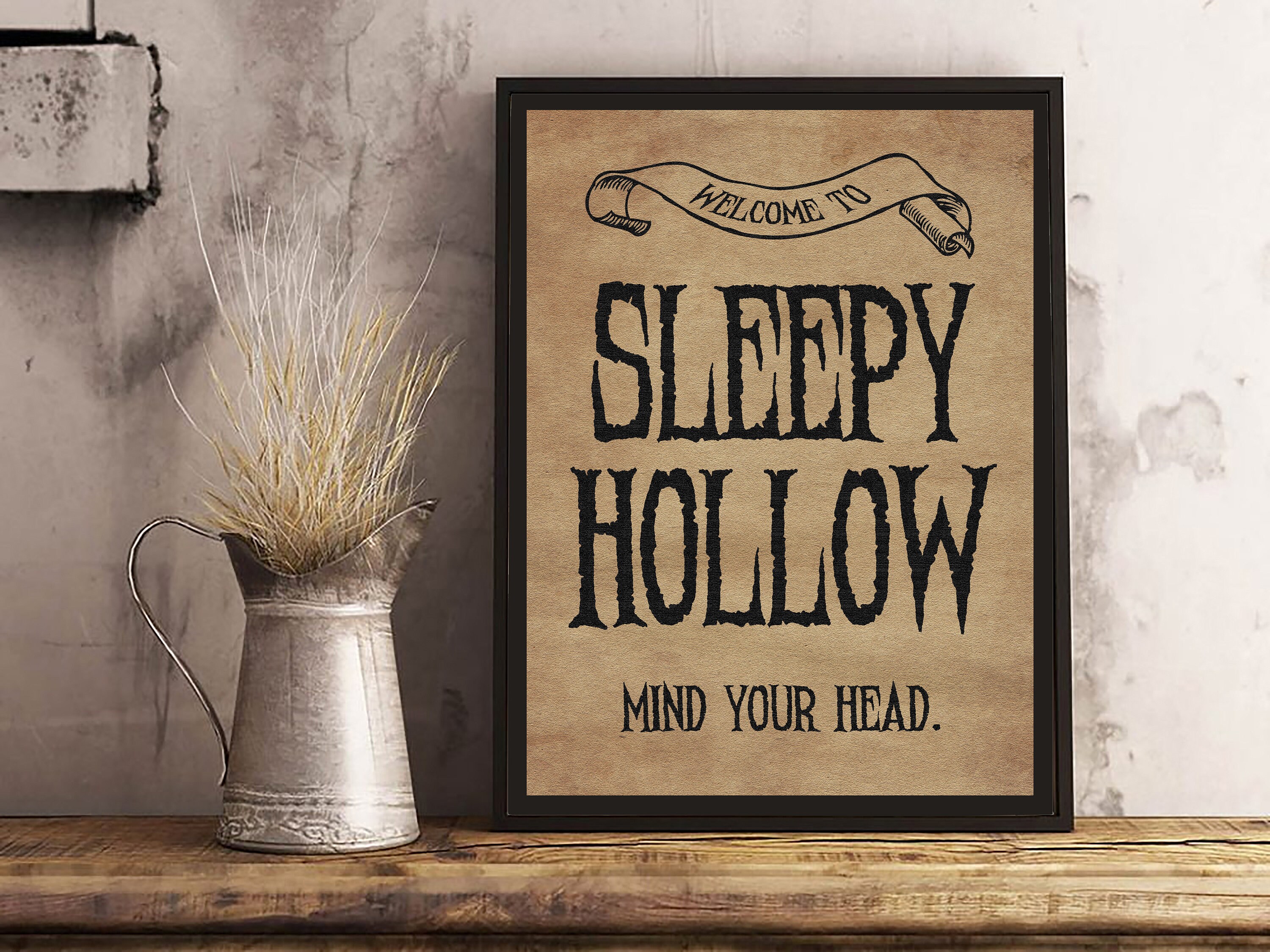Sleepy Hollow Sign, Printable, Halloween, Halloween Decoration, Decor ...