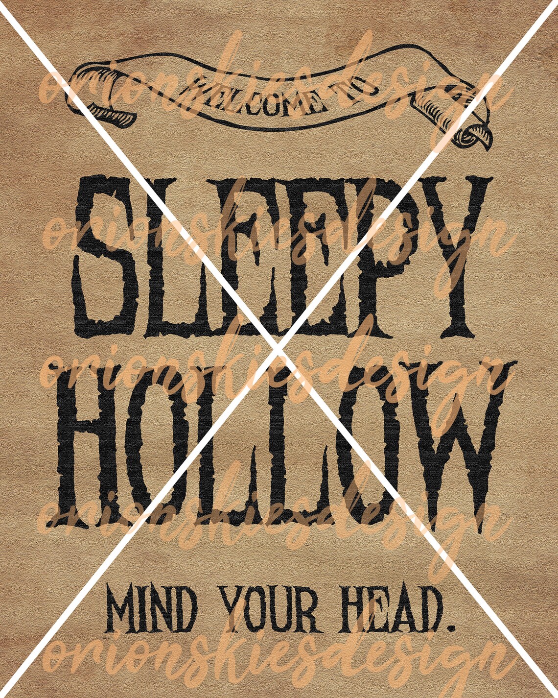 Sleepy Hollow Sign, Printable, Halloween, Halloween Decoration, Decor ...