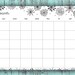 Printable Floral Monthly Calendar Bundle Planner Botanical Flowers Home ...