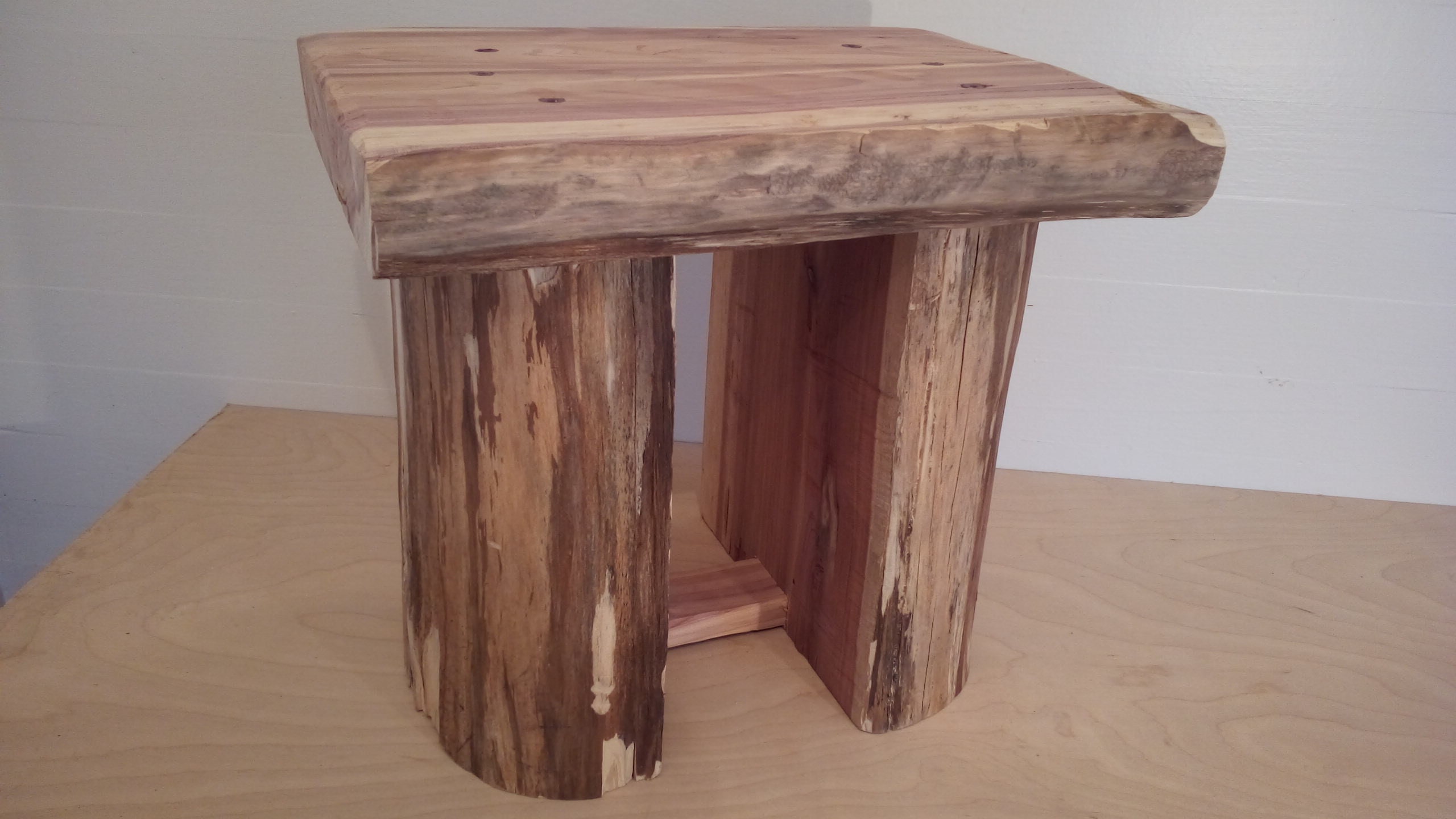 Plant Stand, Indoor, Cedar Log - Etsy