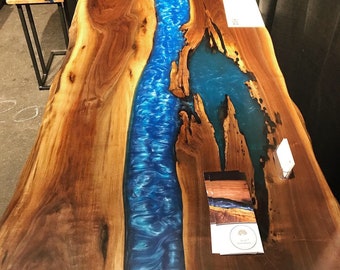 Black Walnut Conference River Table | Etsy Canada