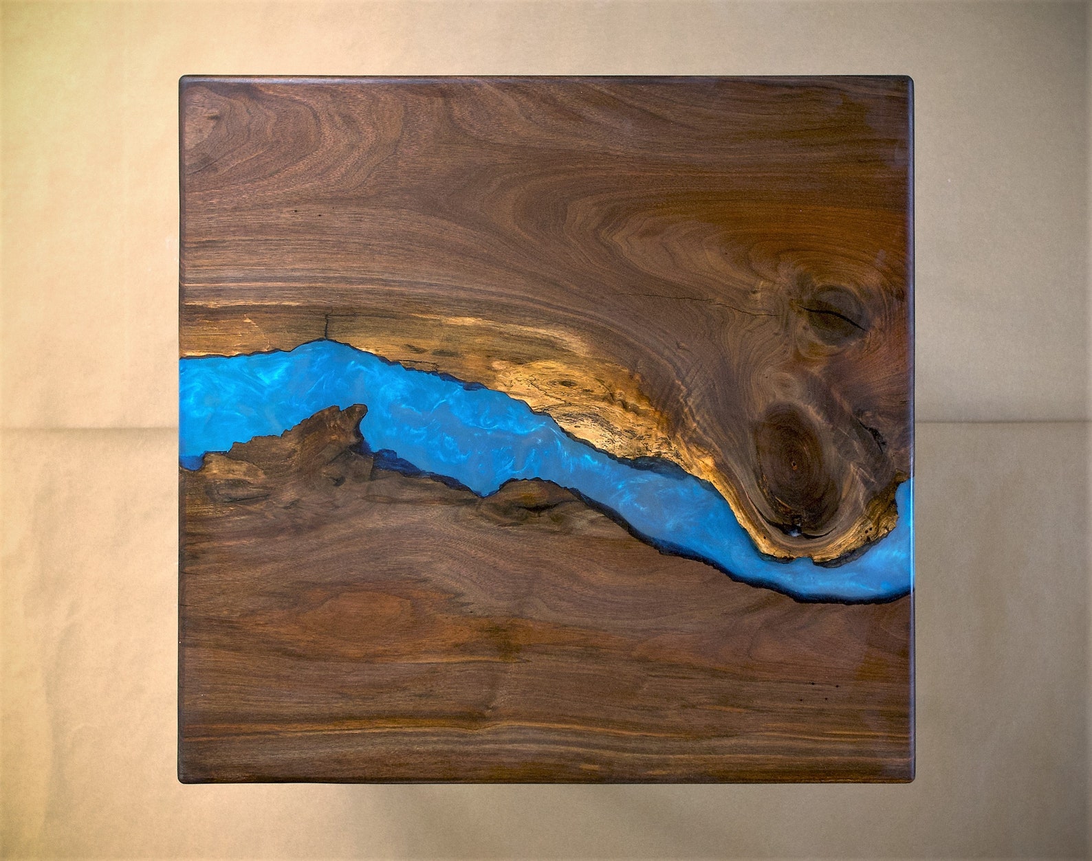 Custom Black Walnut River Coffee Table SOLD - Etsy