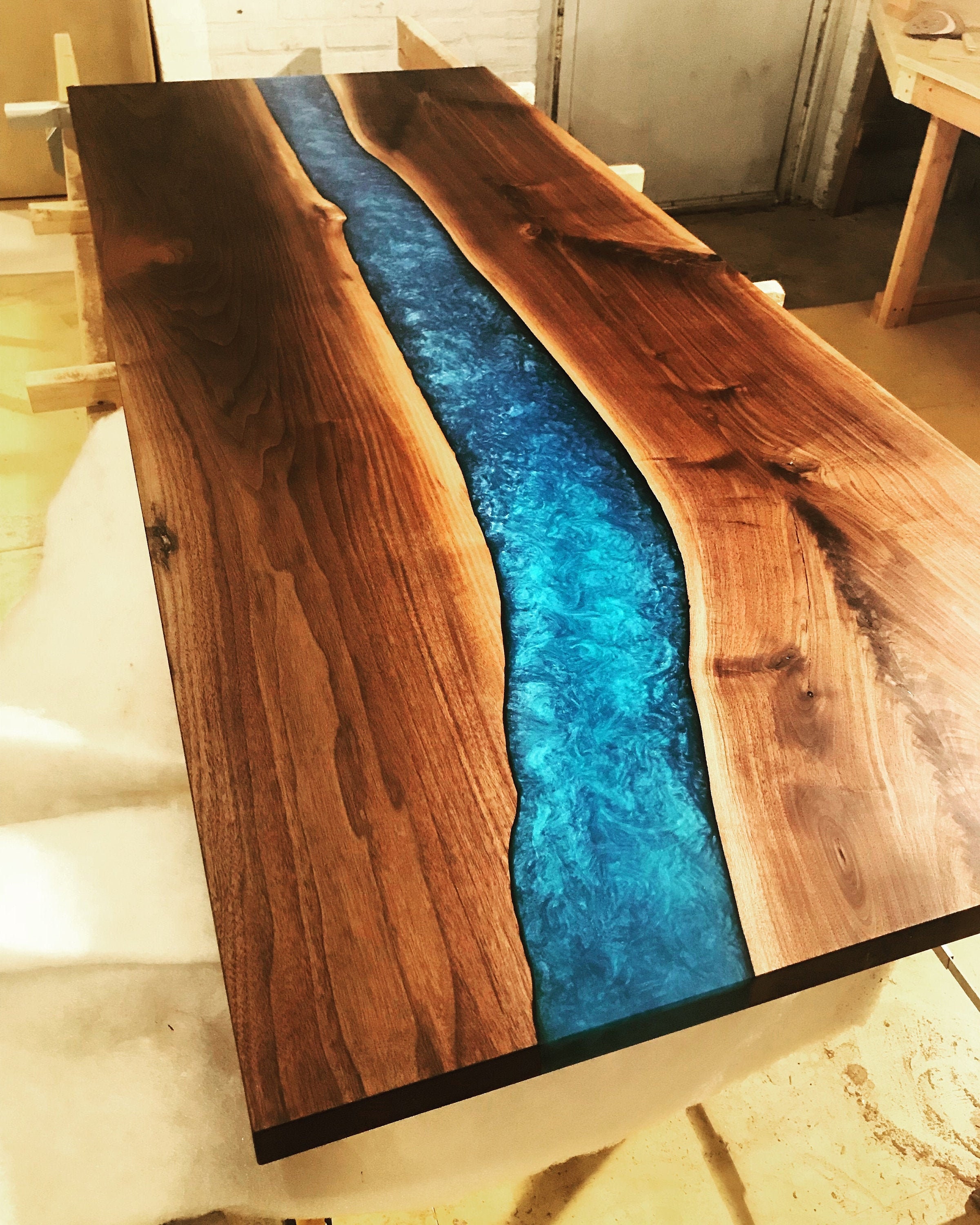 Black Walnut Conference River Table SOLD - Etsy