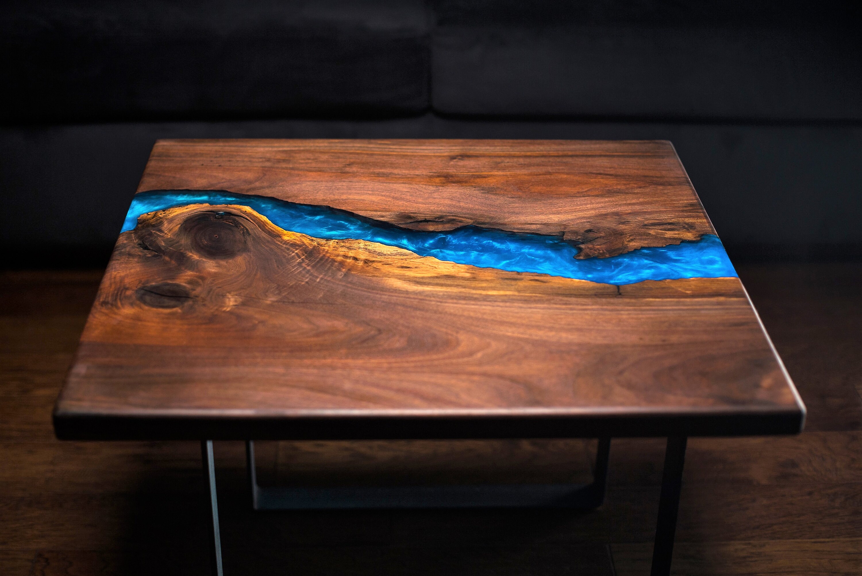 Custom Black Walnut River Coffee Table (SOLD) - Etsy