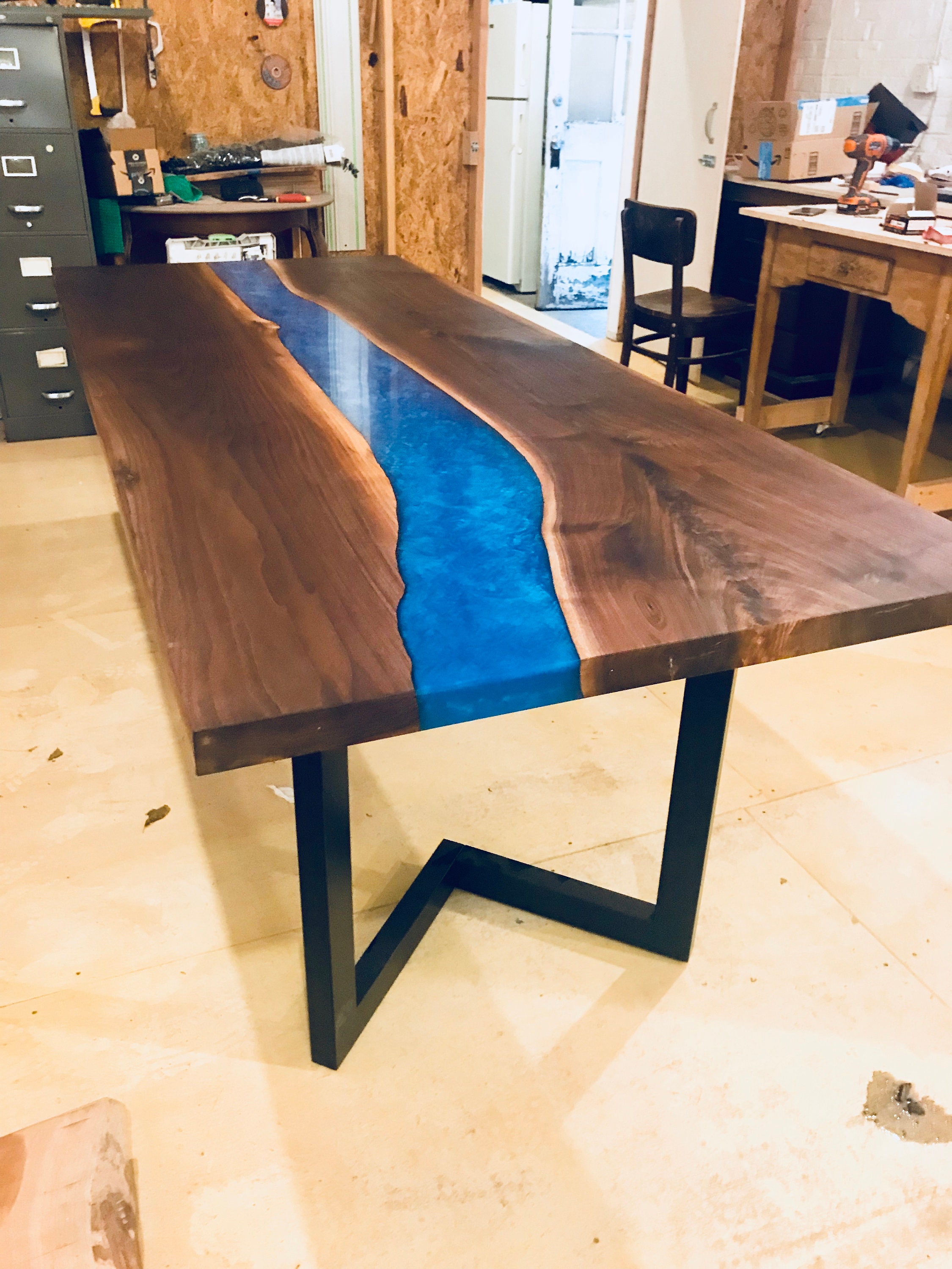 Black Walnut Conference River Table SOLD - Etsy