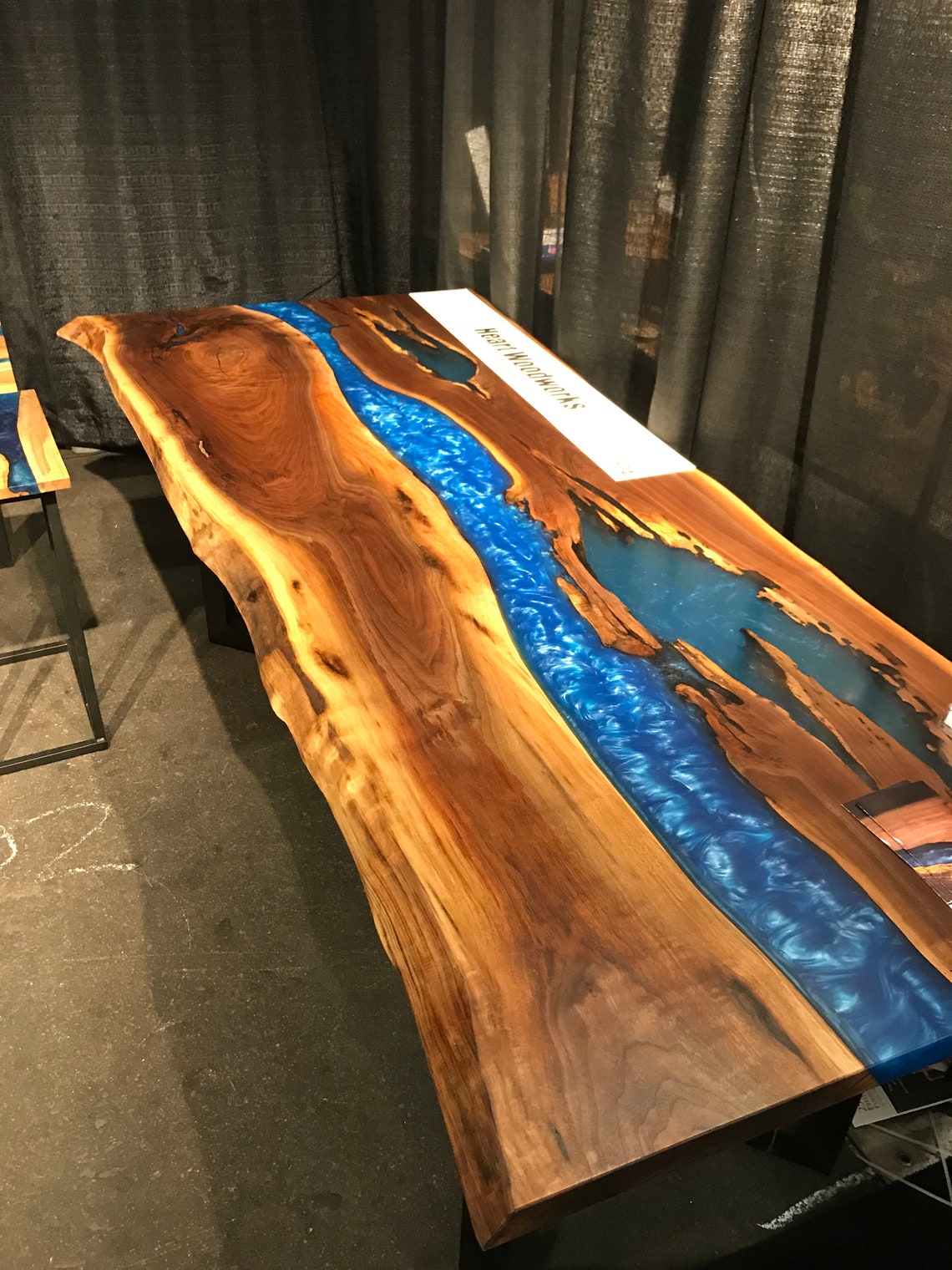 Black Walnut Dining River Table SOLD - Etsy