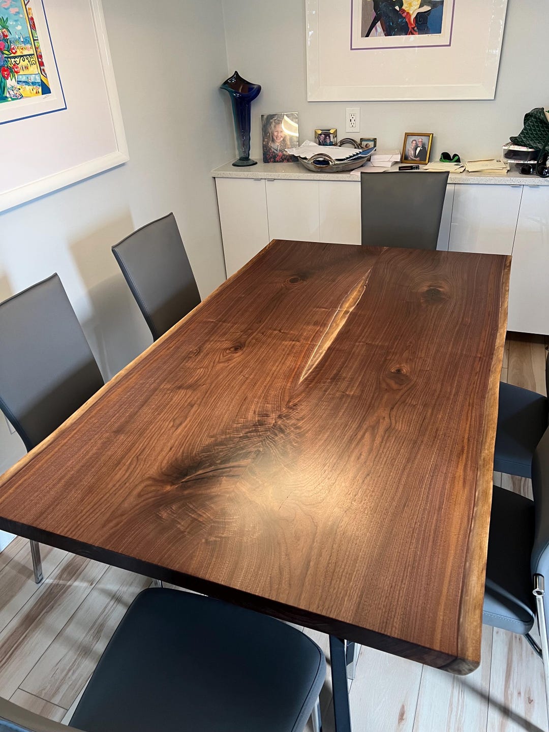 Black Walnut Solid Wood Live Edge Table - Etsy