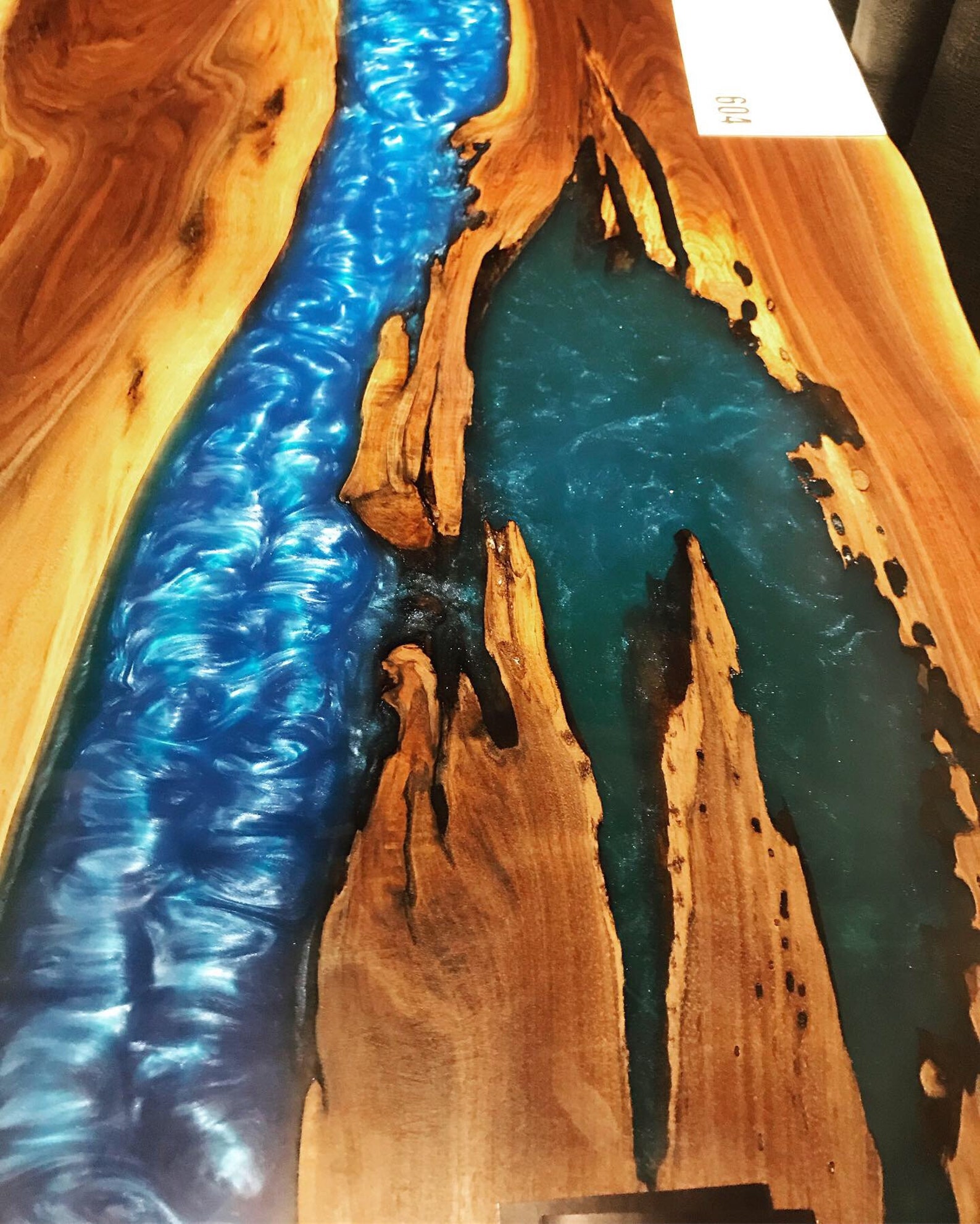 Black Walnut Dining River Table SOLD - Etsy