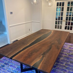 Black Walnut Epoxy River Table - Etsy