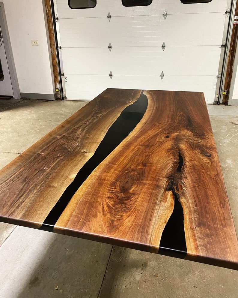 Black Walnut Epoxy River Table - Etsy