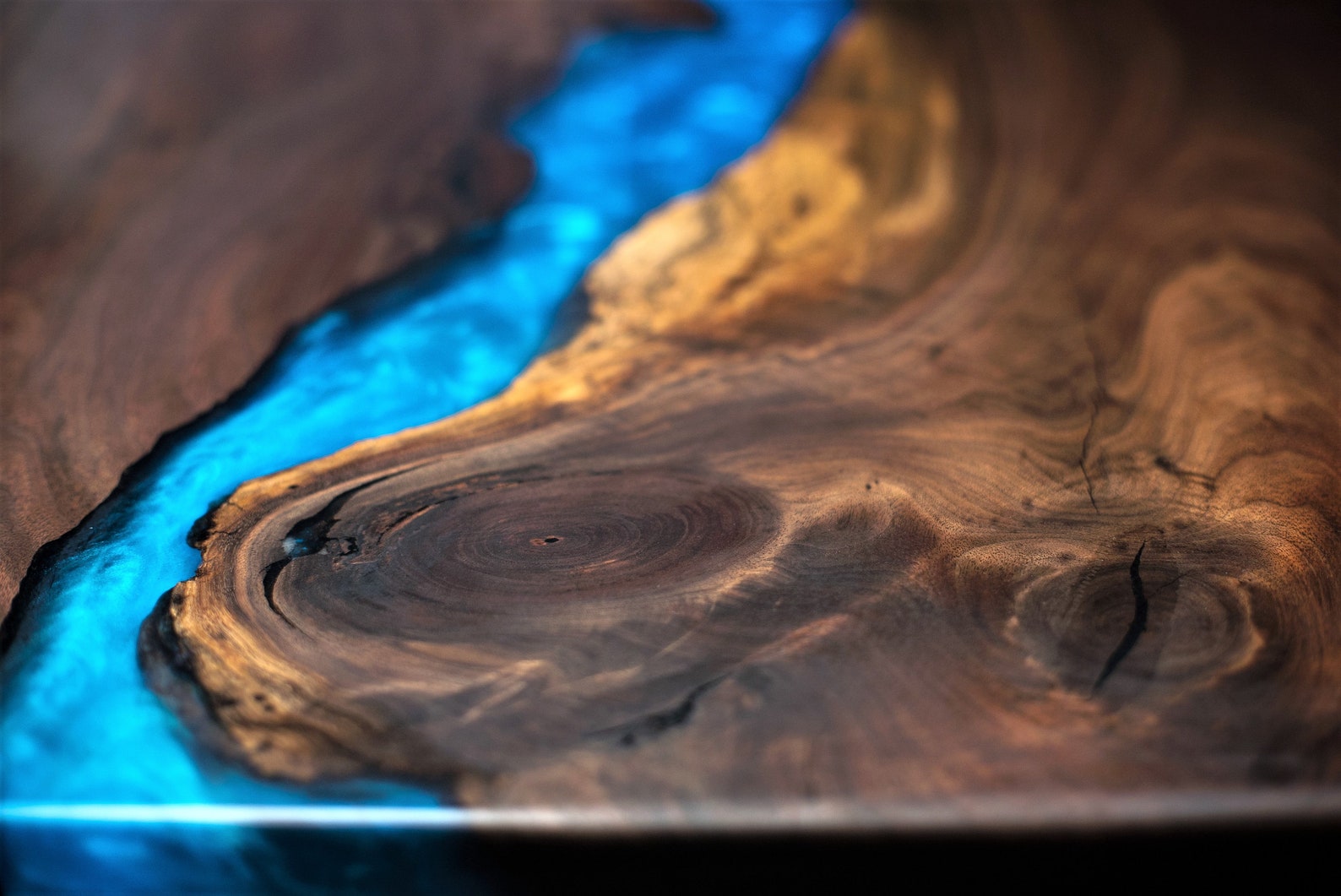 Custom Black Walnut River Coffee Table (SOLD) - Etsy