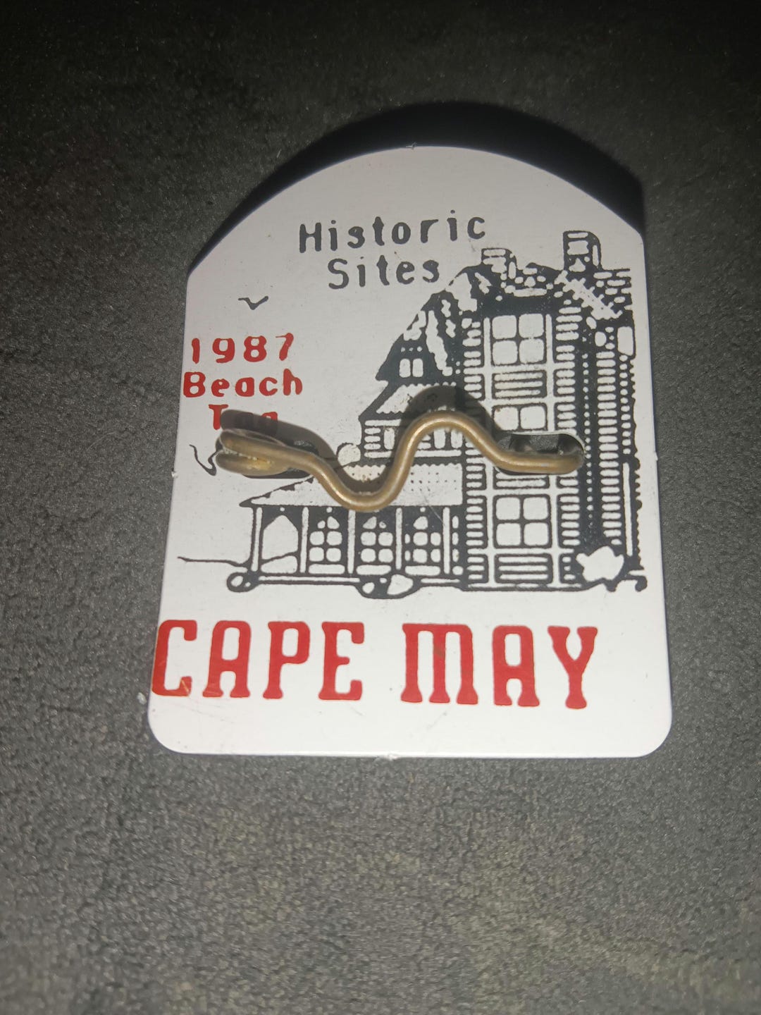 Cape May Beach Tag 1987 Historic Sites - Etsy