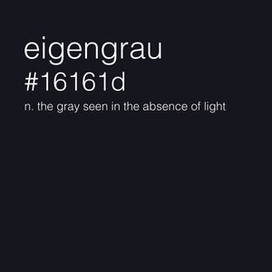 Eigengrau, Definition Poster, Color Poster, Poster, Wall Art, Home ...