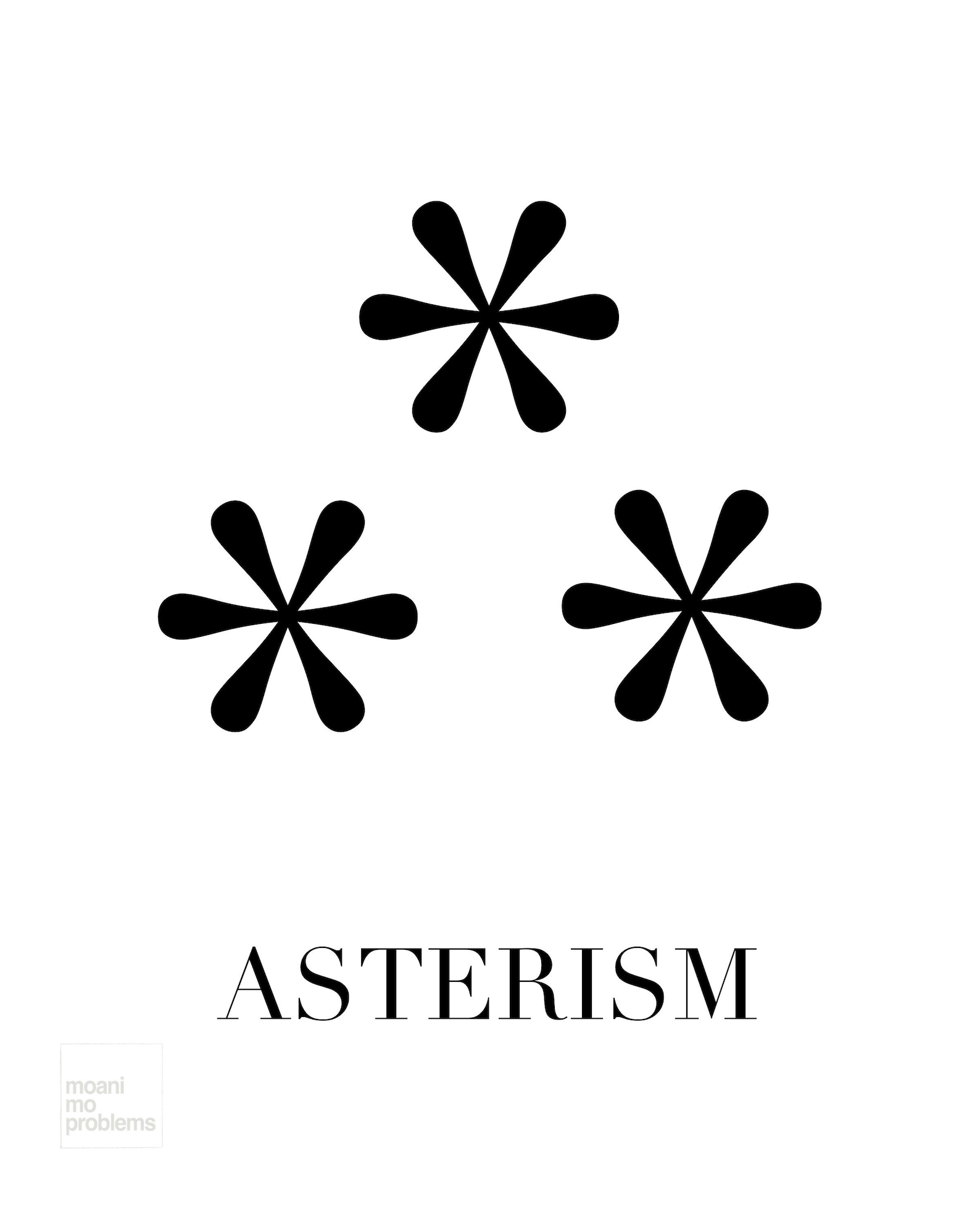 Asterism, Punctuation, Words, Typography - Etsy