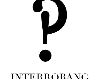 Interrobang Art - Etsy