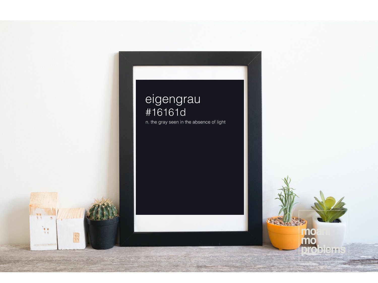 Eigengrau, Definition Poster, Color Poster, Poster, Wall Art, Home ...