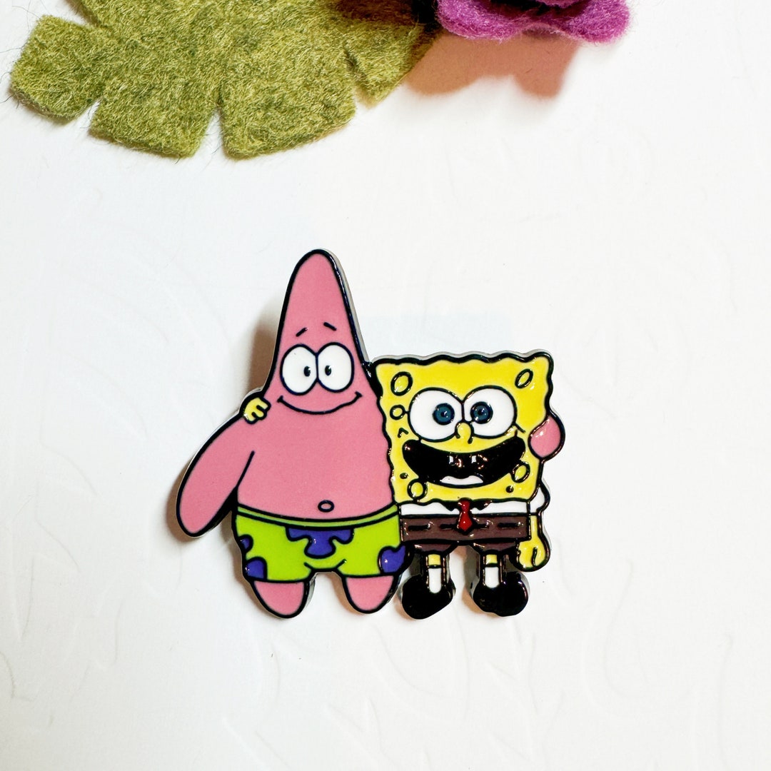Spongebob Enamel Pin Spongebob Patrick Pin Birthday Gift Cartoon ...