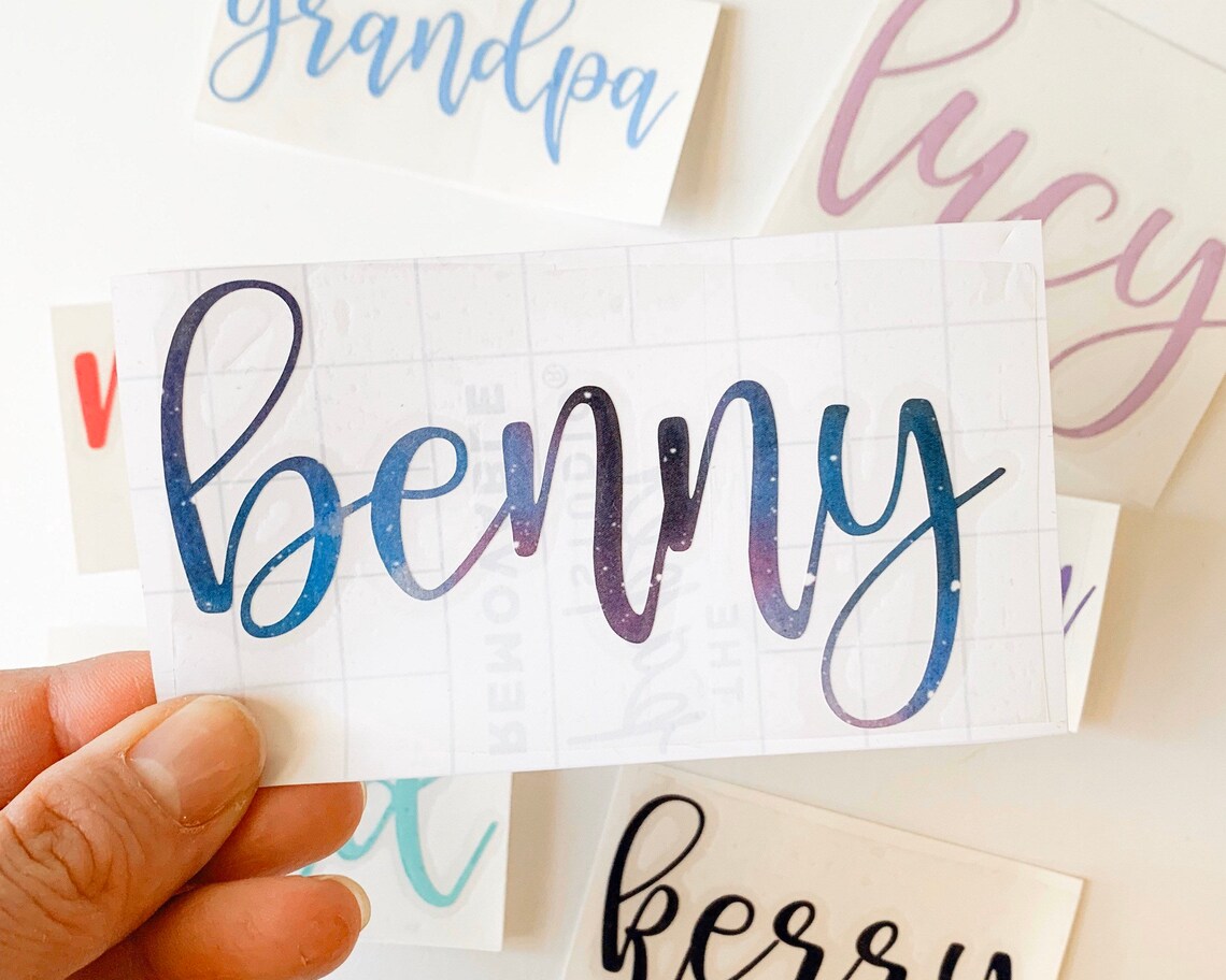 Personalized name decal . Custom name decal . Name sticker . | Etsy