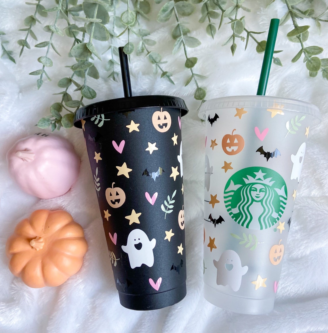 Halloween Cold Cup . Boho Halloween Cup . Halloween Reusable - Etsy
