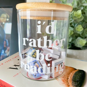Personalized Book Keepsake Jar . TBR Jar for Book Lovers . Book Lover ...