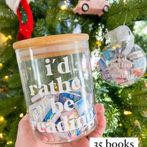 Personalized Book Keepsake Jar . TBR Jar for Book Lovers . Book Lover ...