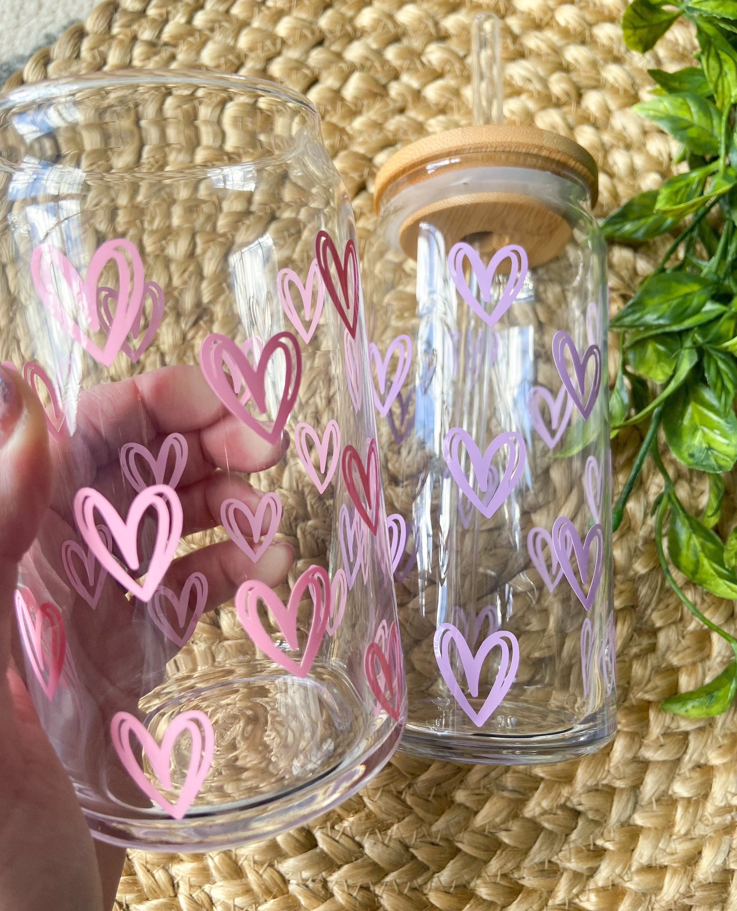 Libbey Cup Heart Full Wrap SVG . Heart Cup SVG . Full Wrap - Etsy