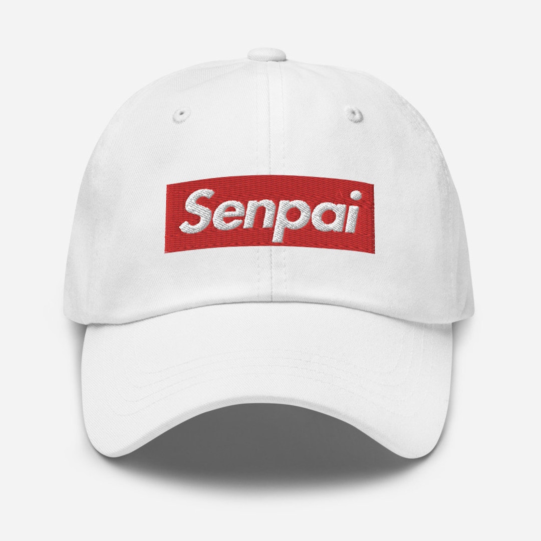 Senpai Embroidered Hat | Vaporwave Anime Streetwear Fashion Dad Hat ...