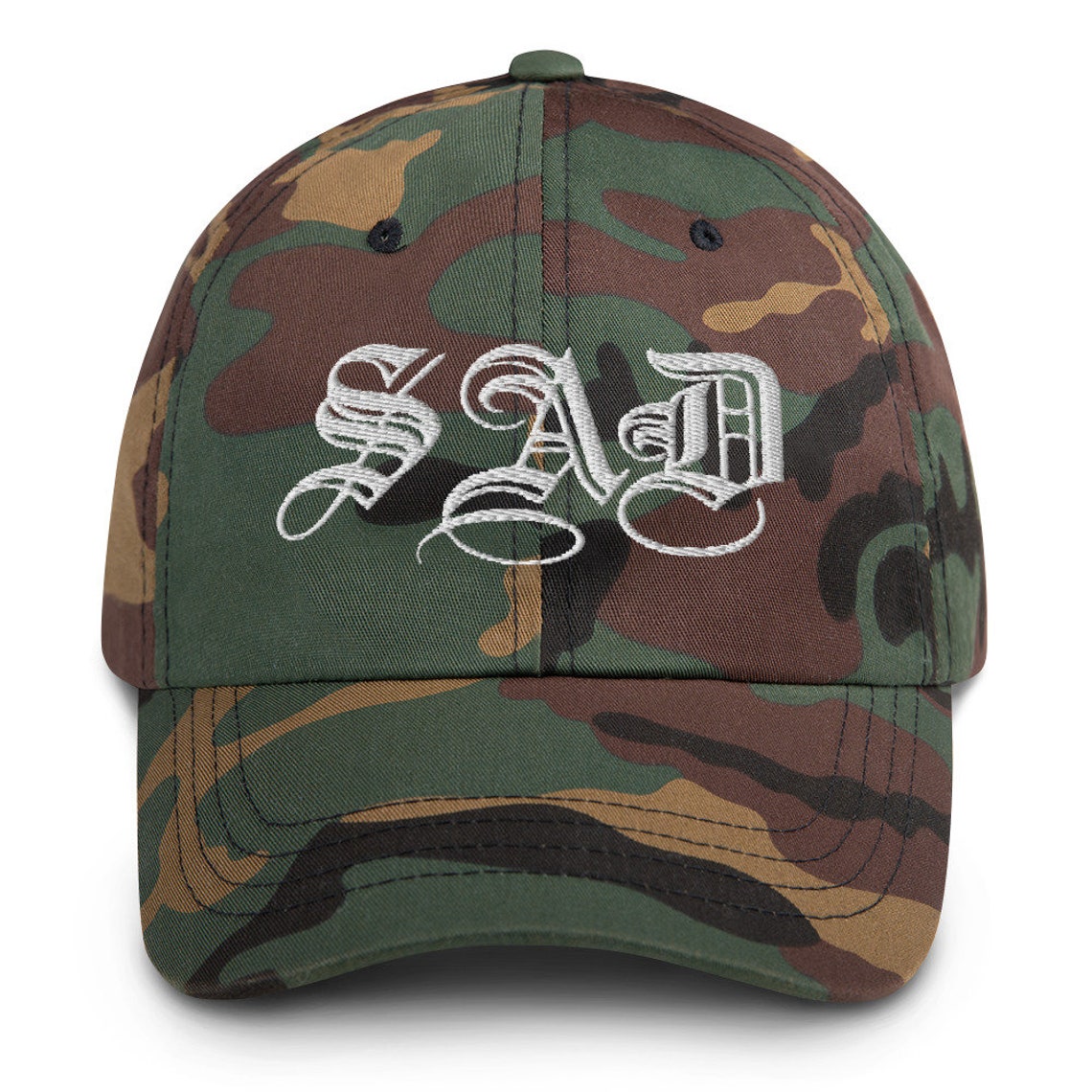 SAD Dad Hat Black or Camo - Etsy