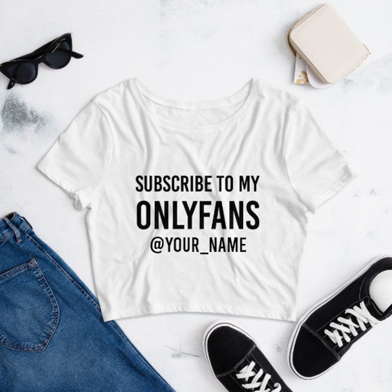 Subscribe to My Onlyfans Crop Tee | Free OF Advertisement Crop Top - Etsy