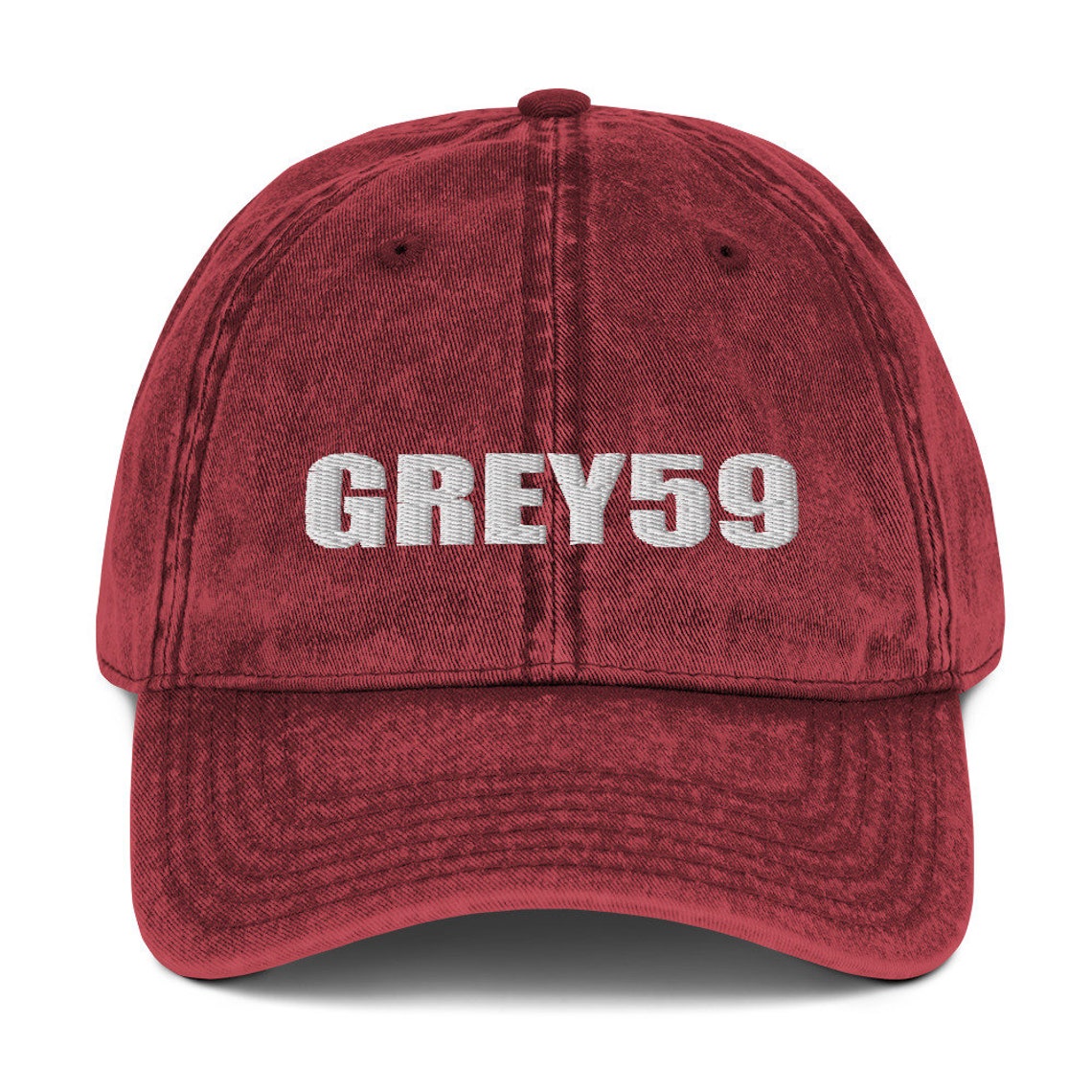 GREY59 Vintage Cotton Twill Cap - Etsy