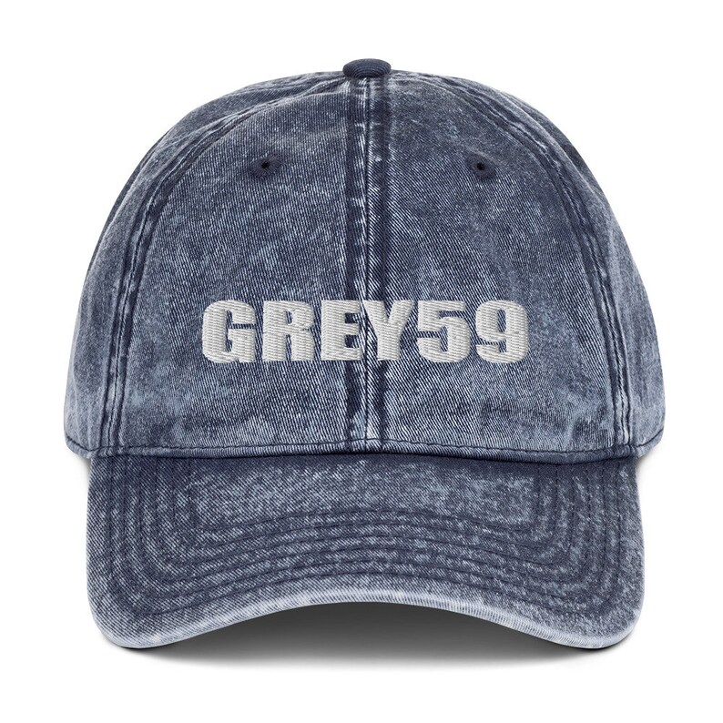 GREY59 Vintage Cotton Twill Cap - Etsy