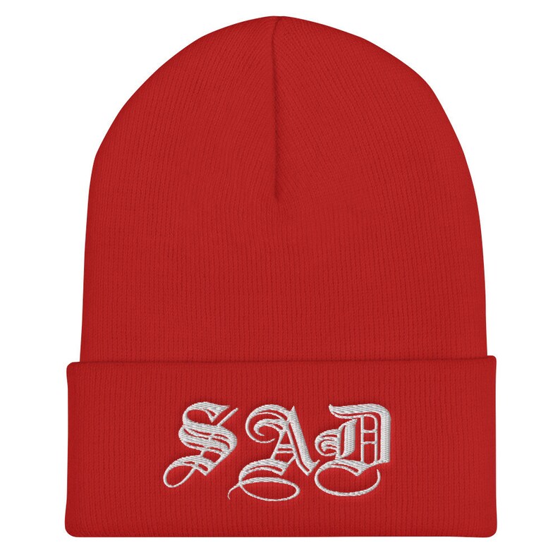 SAD Cuffed Beanie - Etsy