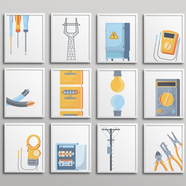 Electricity Wall Art - Etsy