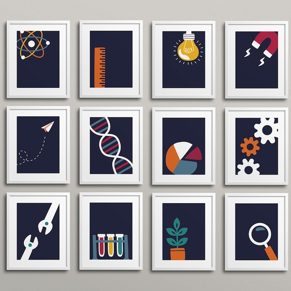 Science Wall Art - Etsy