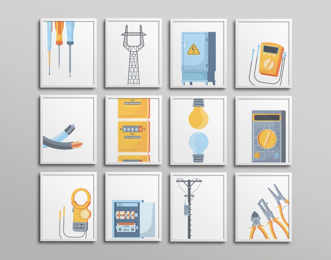 Electricians Gallery Wall - Classroom Decor, High School Middle School ...