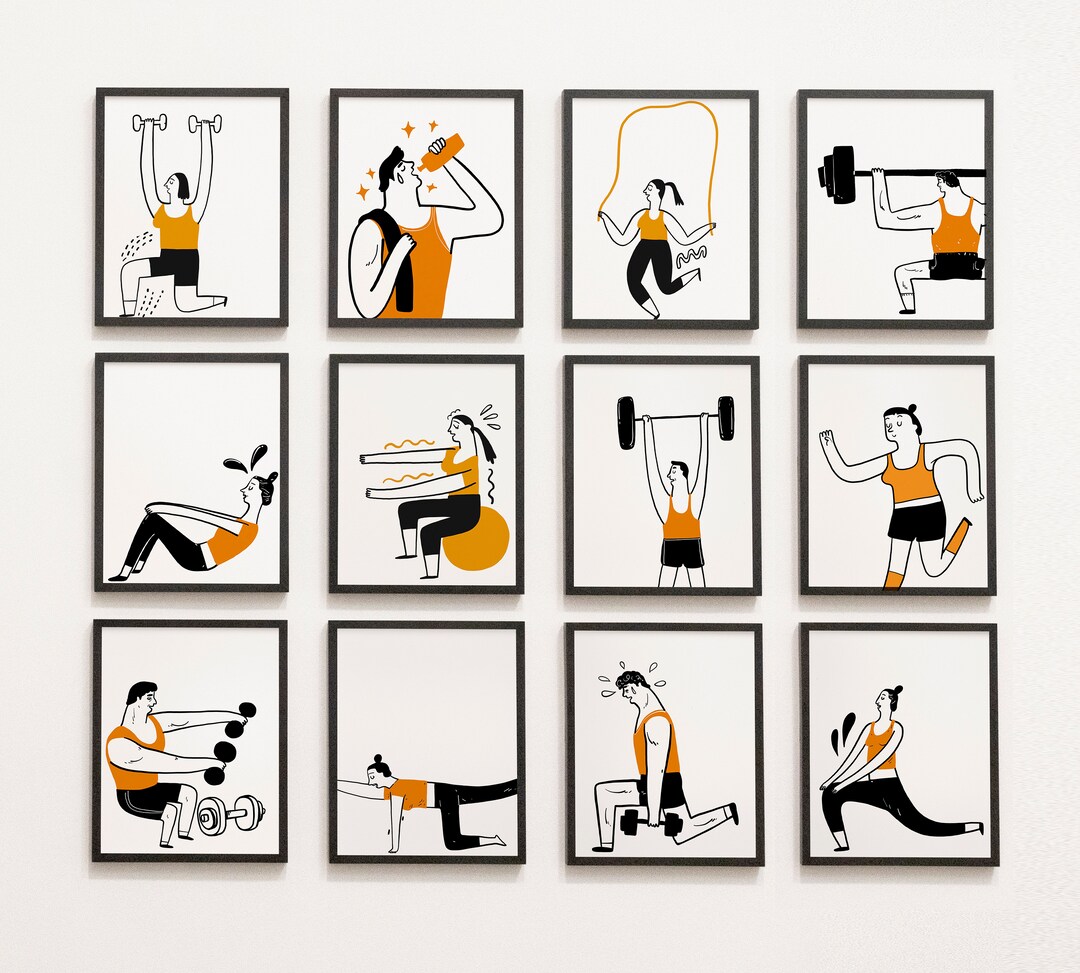 Fitness/ P.E. Gallery Wall Physical Education, Gym, Locker Room Decor ...