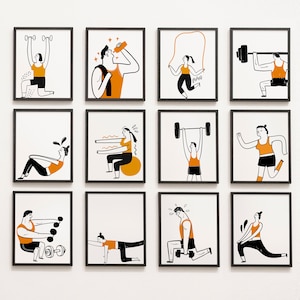 Fitness/ P.E. Gallery Wall Physical Education, Gym, Locker Room Decor ...