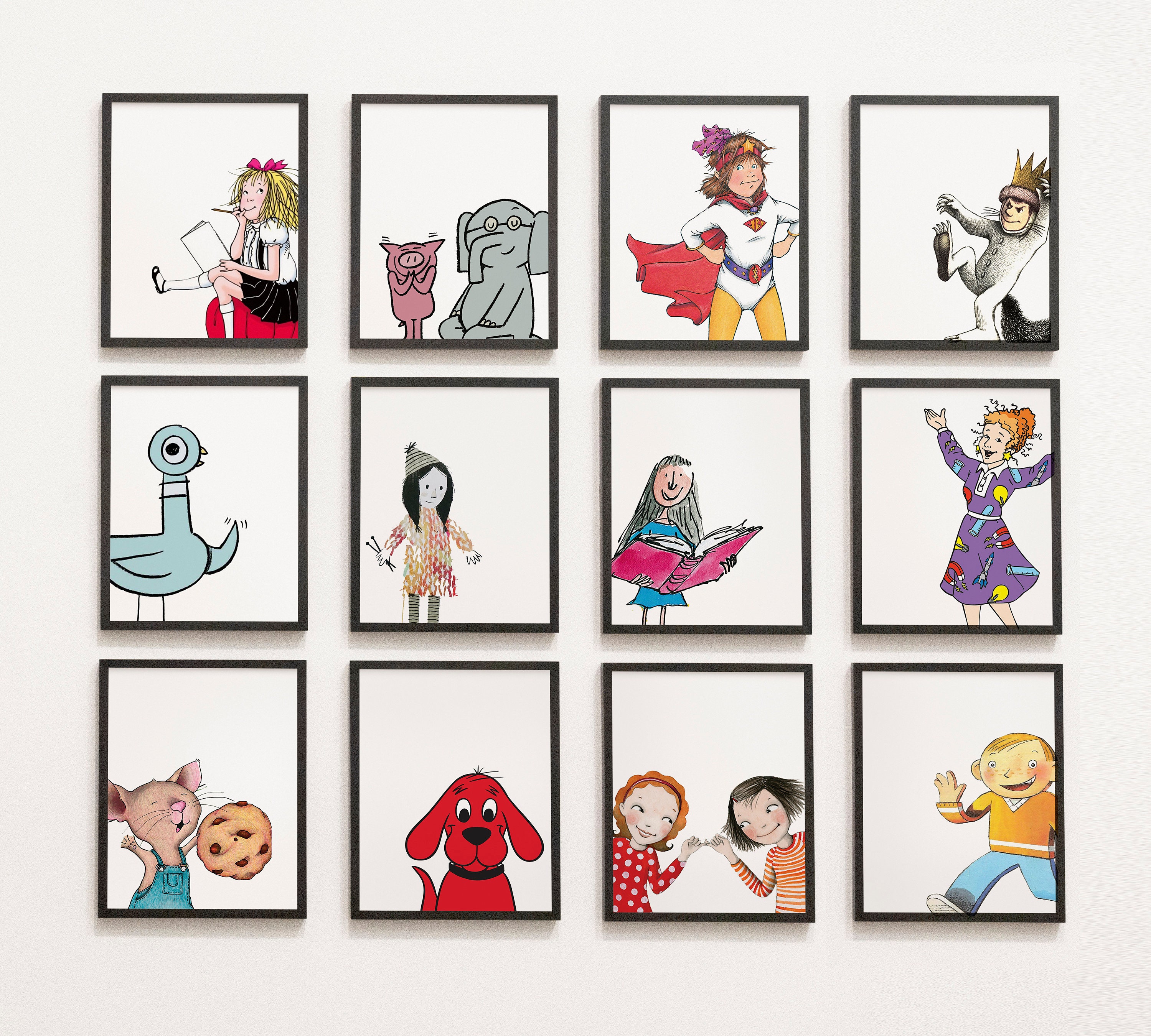 Book Characters Gallery Wall Classroom Decor First grade | Etsy