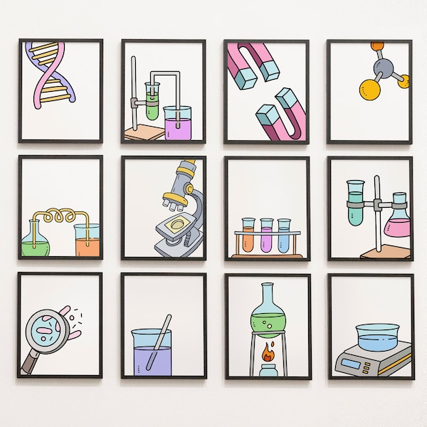 Science Wall Decor - Etsy