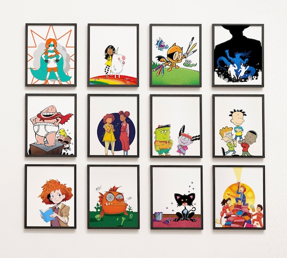 Popular Series 4th & 5th Grade Book Characters Gallery Wall - Etsy
