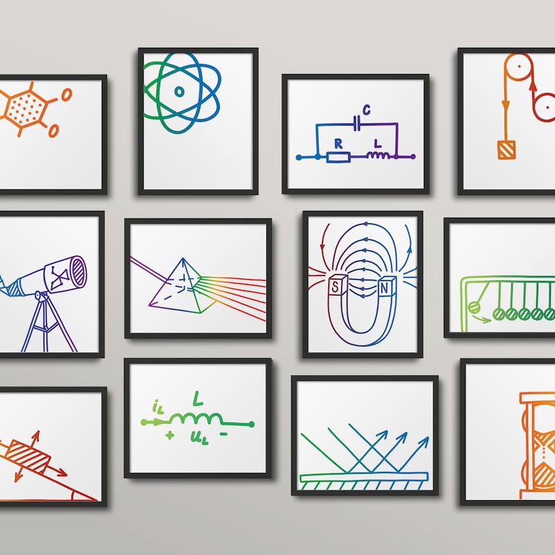 Physics Art - Etsy