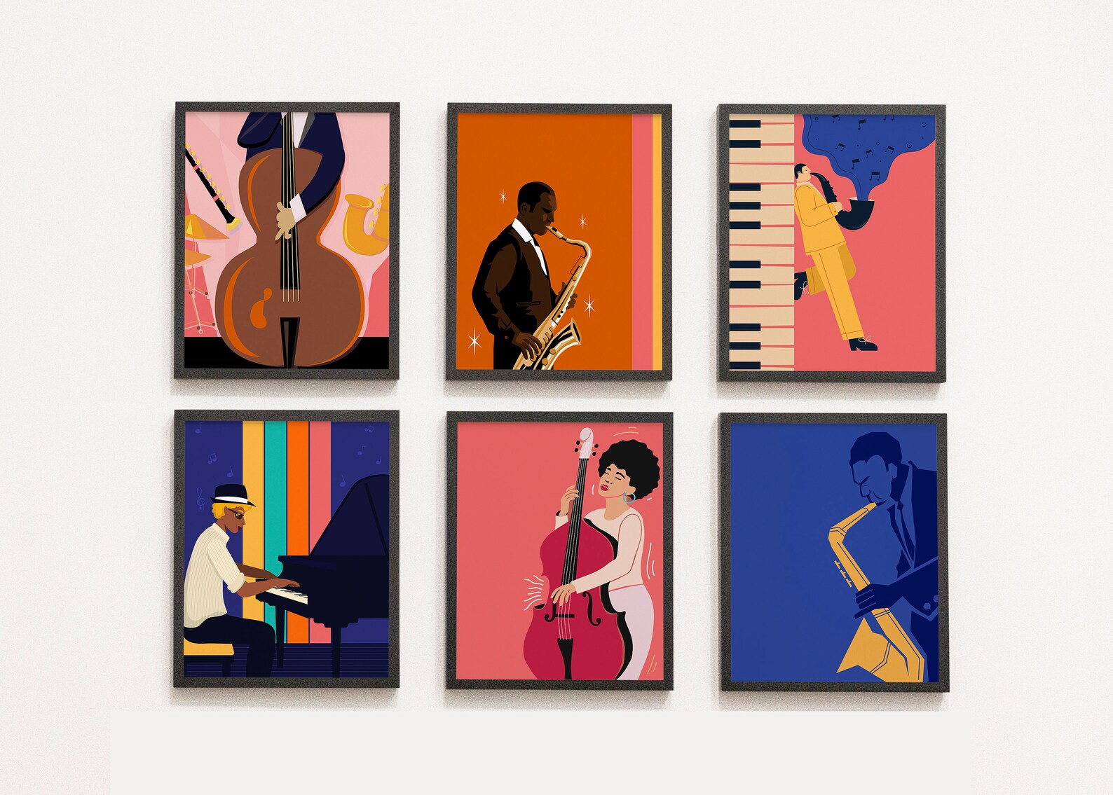 Jazz Band Posters Large set of 12 Digital Music Class - Etsy